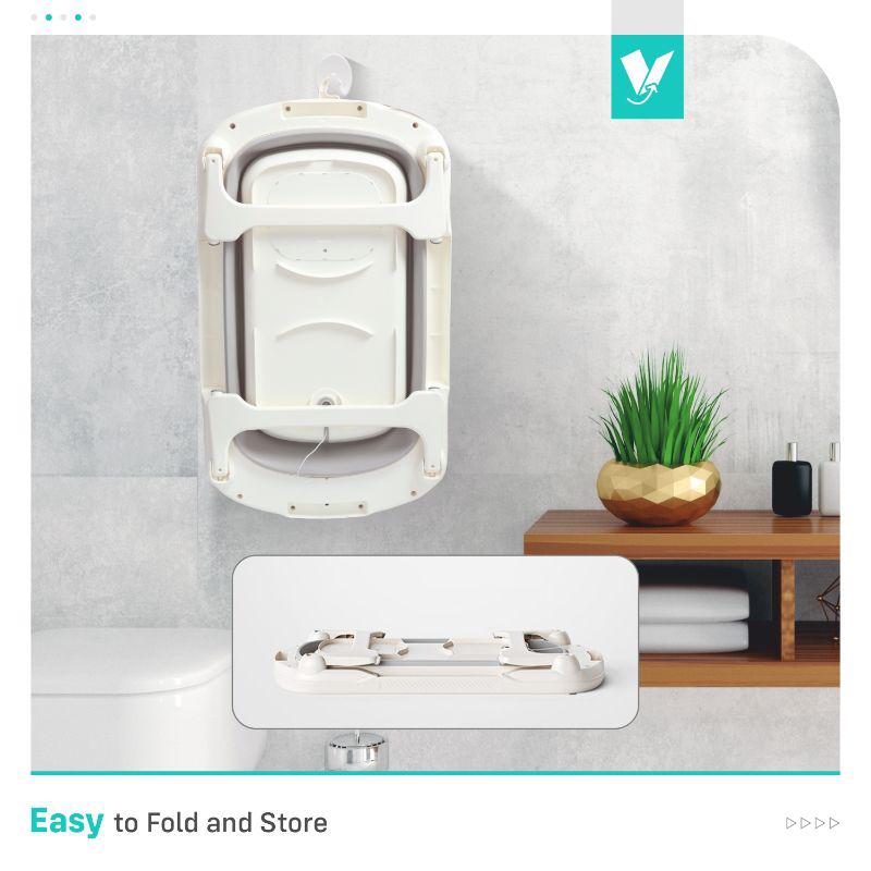 Bubble Double Smart Baby Bath Tub With Smart Water Temperature Plug