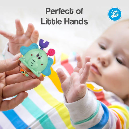 Jingle Safari Rattles BIS Certified Baby Rattle Set Pack of 5