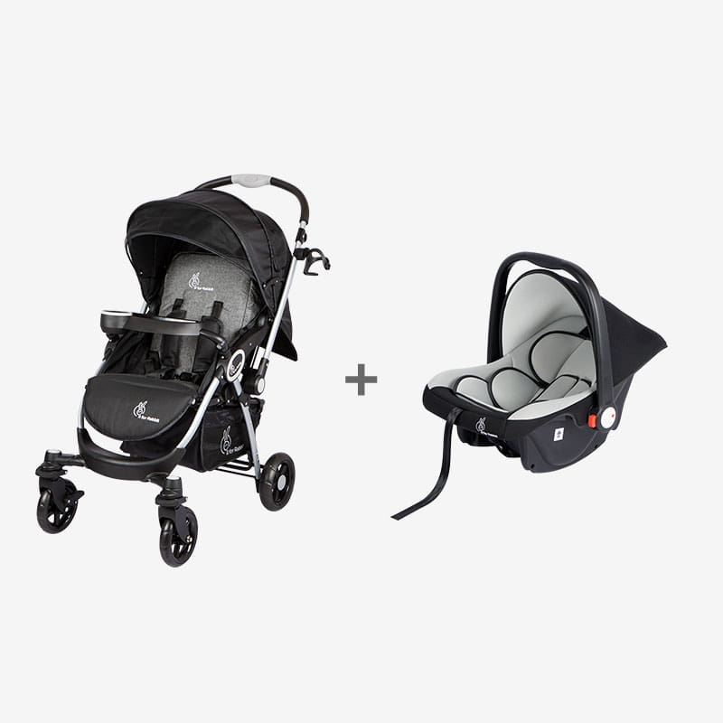 Chocolate Ride Stroller + Picaboo 4-in-1 Baby Carry Cot: Best for Baby ...