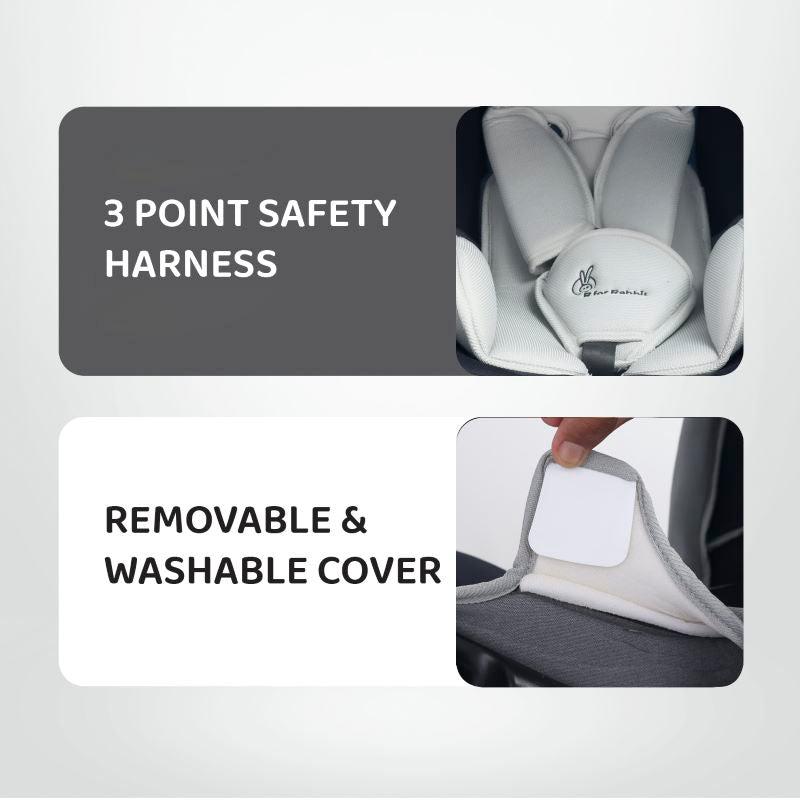 Cozy 3-in-1: Versatile Baby Carry Cot for Safe Travels