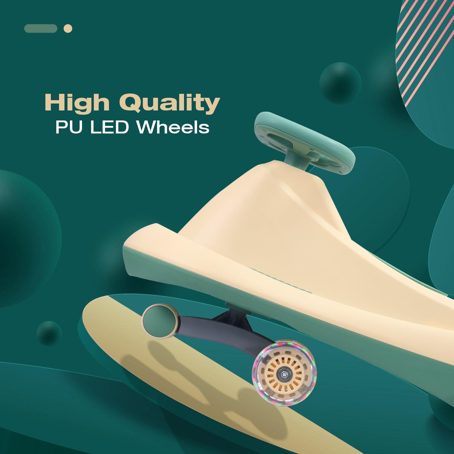 Iya Iya Drift Swing Car - Scratch Free PU Led Wheels, Up to 125 Kgs