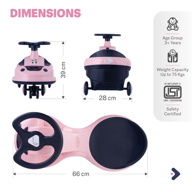 Iya Iya Zippy: Best Swing Car for Kids - Smooth & Cute