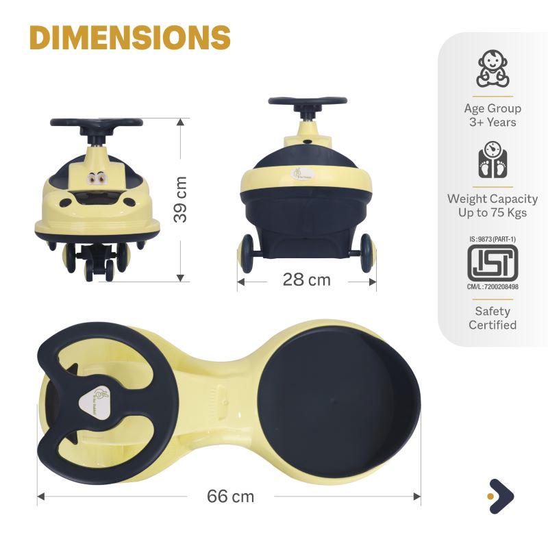 Iya Iya Zippy: Best Swing Car for Kids - Smooth & Cute