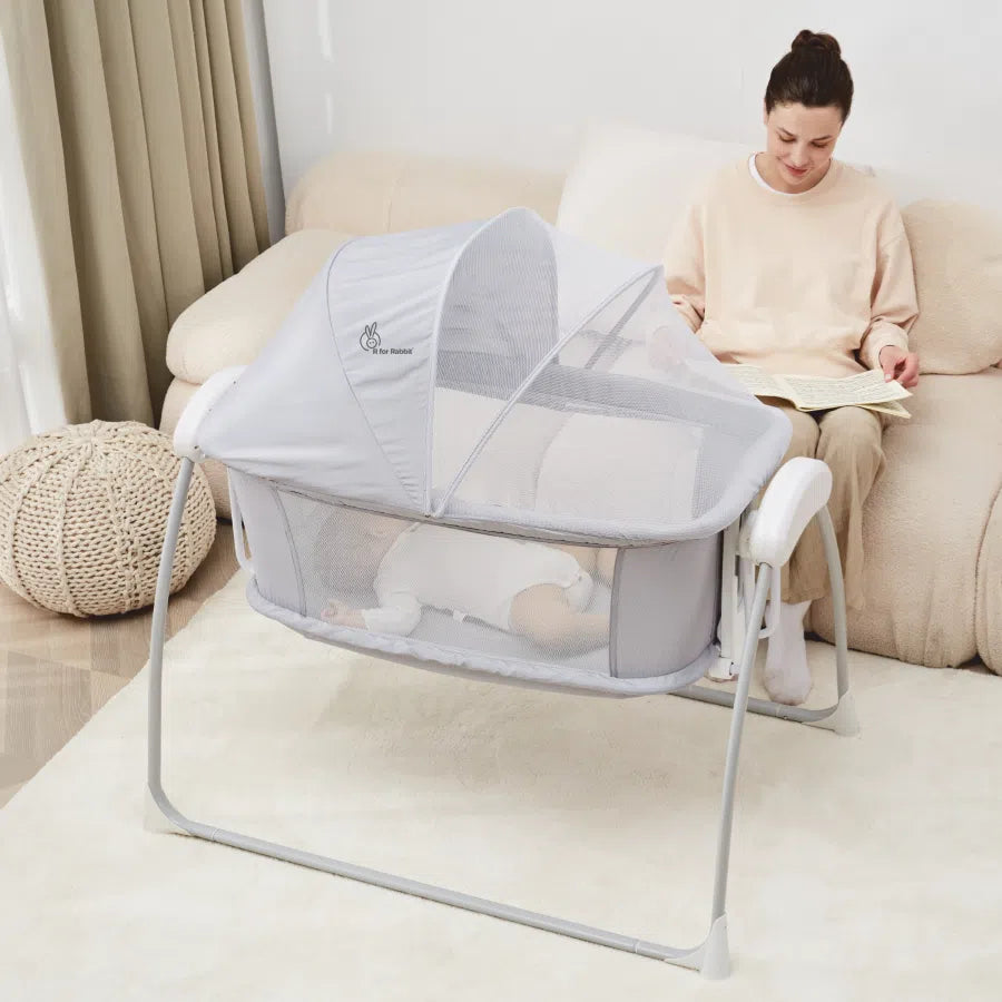 Lullabies Smart Baby Cradle - Electric Cradle for Babies With 4 in 1 ...