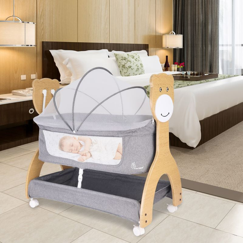 Lullabies Woodsy Manual: Playful Wooden Baby Cradle