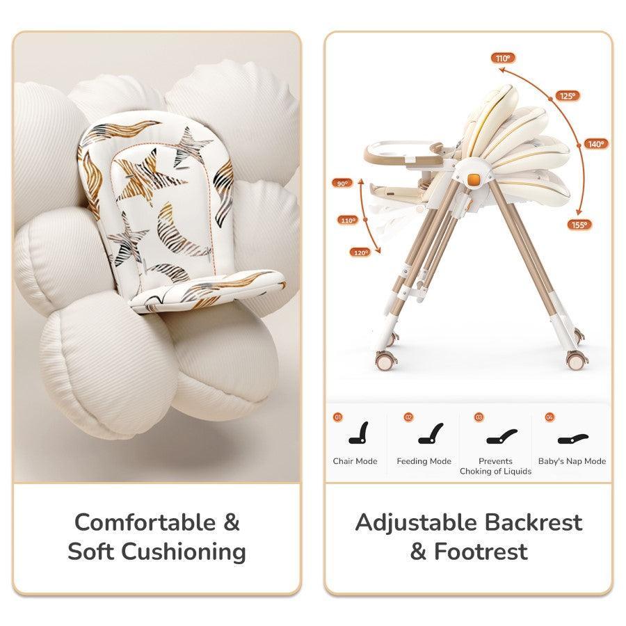 Marshmallow Smart Baby High Chair 3-in-1 Multipurpose High Chair with Swing