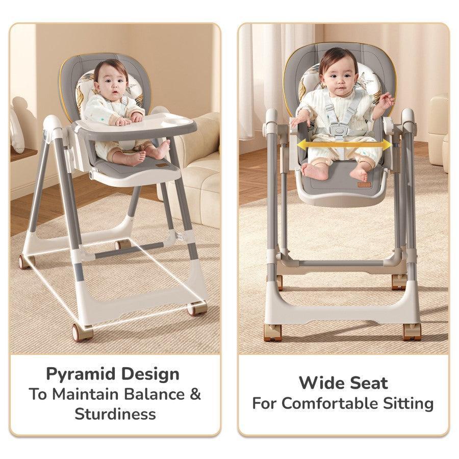 Marshmallow Smart Baby High Chair 3-in-1 Multipurpose High Chair with Swing