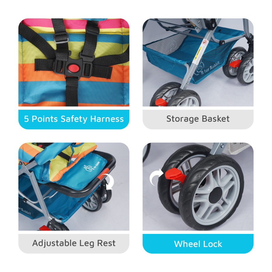 Lollipop Lite Stroller for Kids - Travel Friendly & Easy To Fold