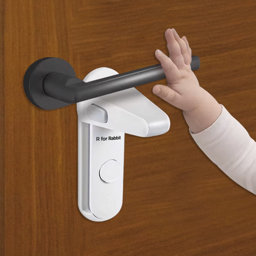 Protector Plus Door Handle Stopper | Childproof Safety Lock | R for Rabbit