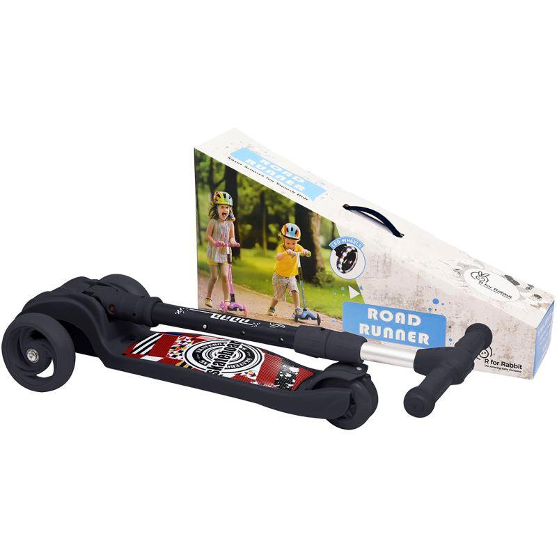 Road Runner Kids Scooter - PU LED Wheels, 4 Level Height Adjustment