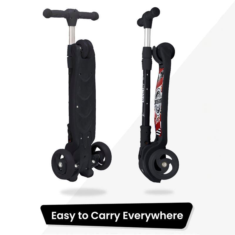 Road Runner Kids Scooter - PU LED Wheels, 4 Level Height Adjustment