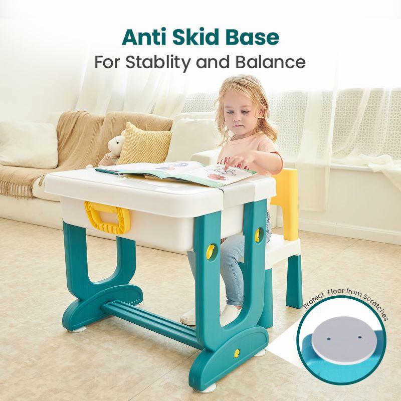 Little Genius Learner: Smart & Safe Kids Study Table Set