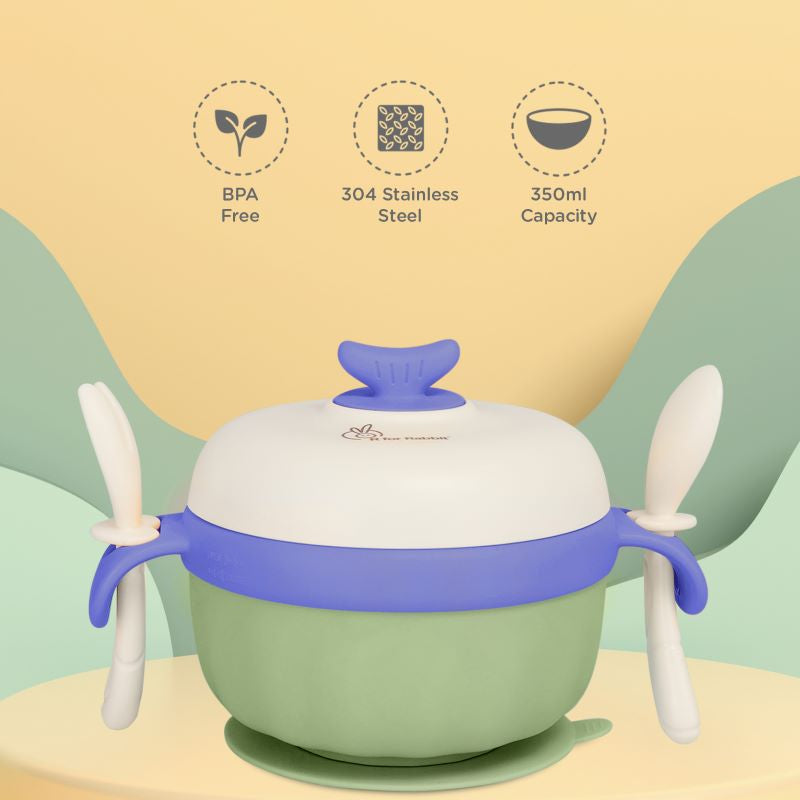 Safe Feed Meal Box Set For Kids with Spoon and Fork, BPA Free