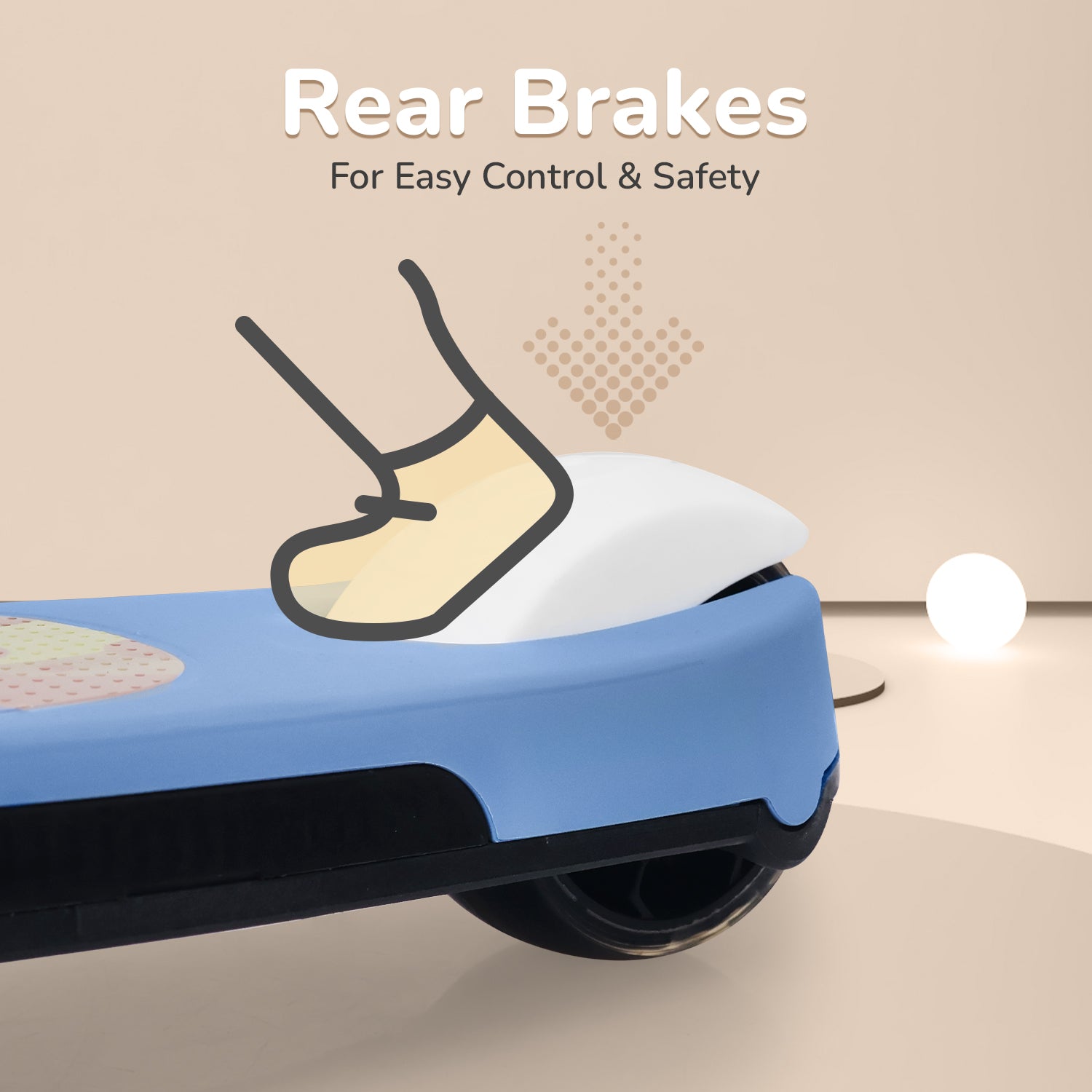 Road Runner Astro Scooter For Kids With PU LED Wheels - R for Rabbit