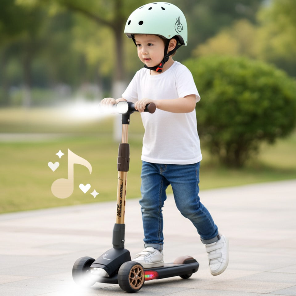 Road Runner Blaze Scooter For Kids With PU LED Wheels - R for Rabbit