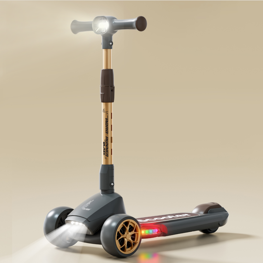 Road Runner Blaze Scooter For Kids With PU LED Wheels - R for Rabbit