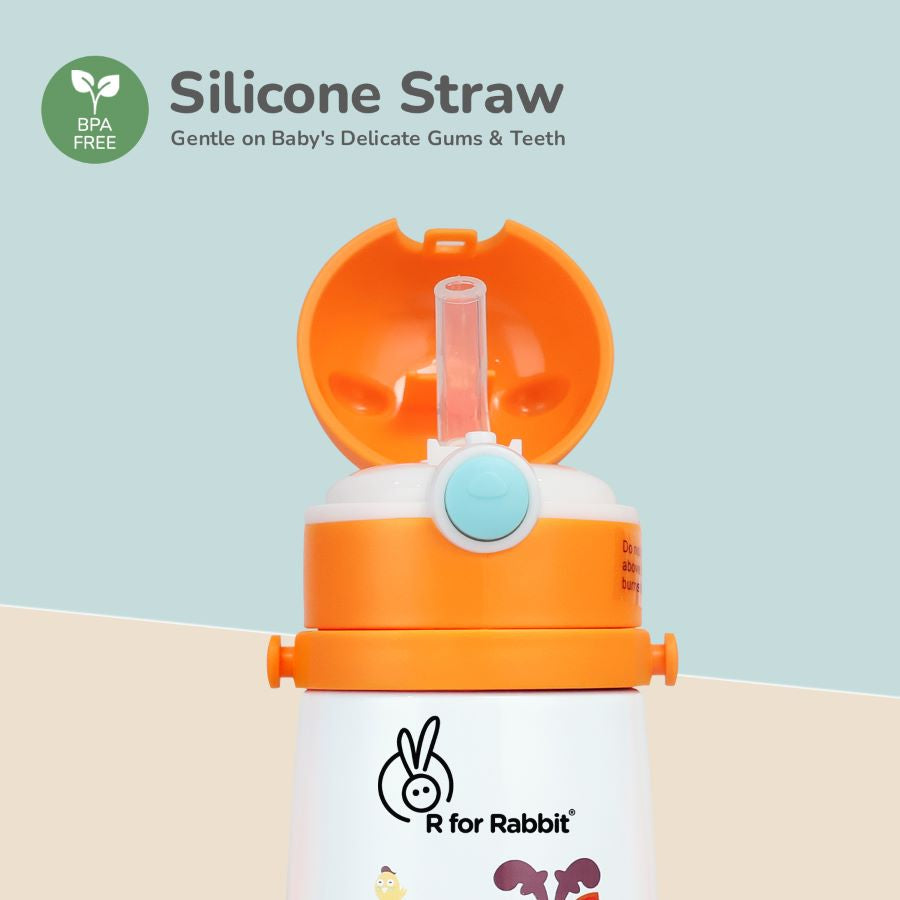 R for Rabbit Steebo Safari Stainless Steel Sipper Feeding Bottle for Kids
