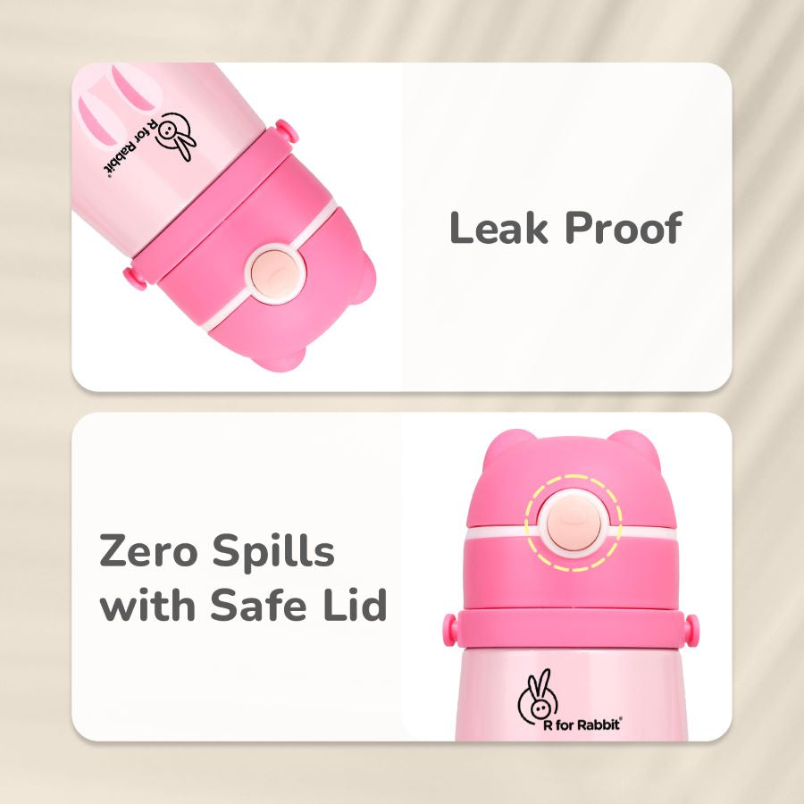 R for Rabbit Steebo Safari Stainless Steel Sipper Feeding Bottle for Kids