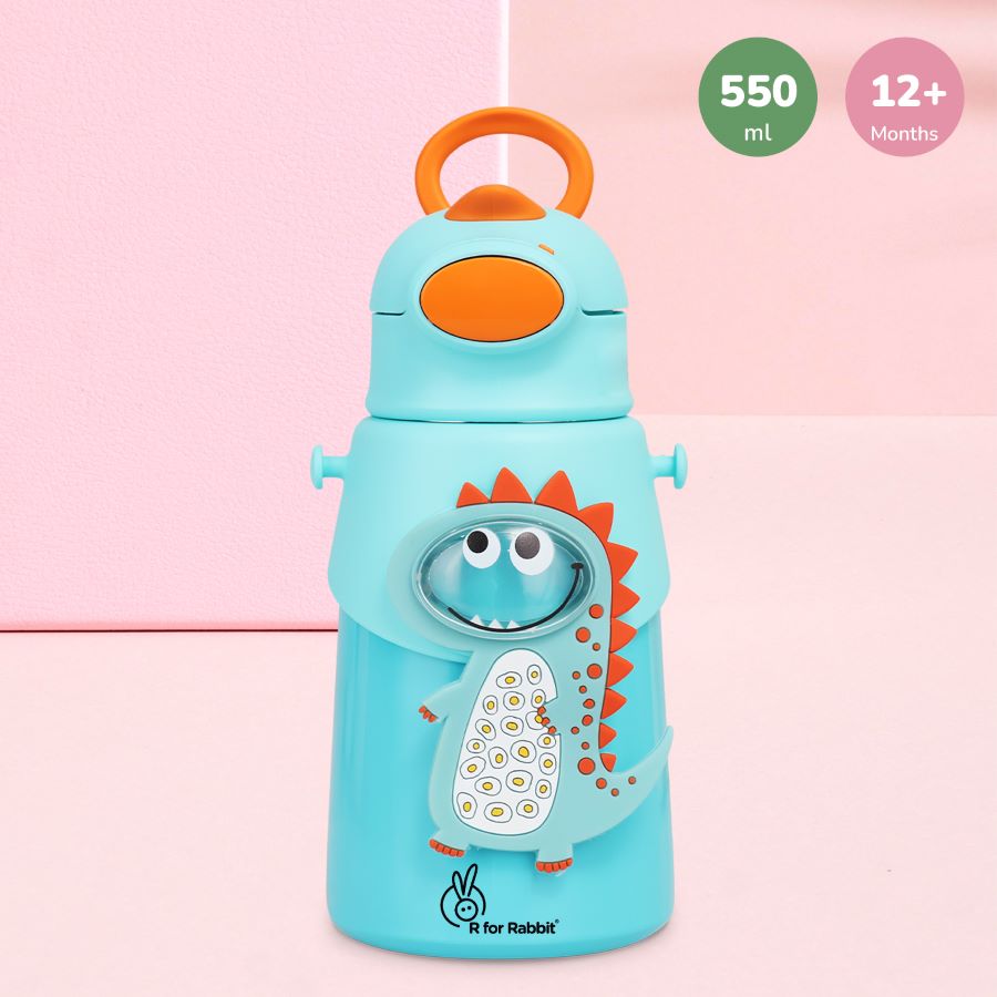 R for Rabbit Steebo Zoobie Stainless Steel Sipper Feeding Bottle for Kids