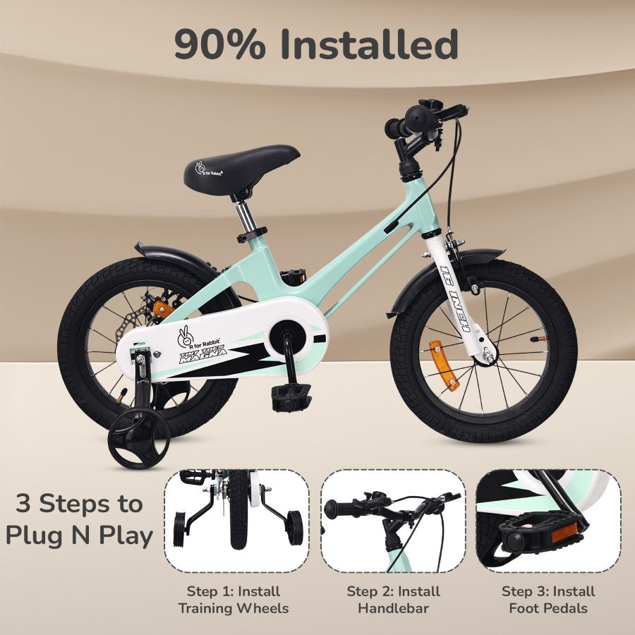 Tiny Toes Magna Bicycle For Kids 16 Inch With 90% Plug N Play Installation
