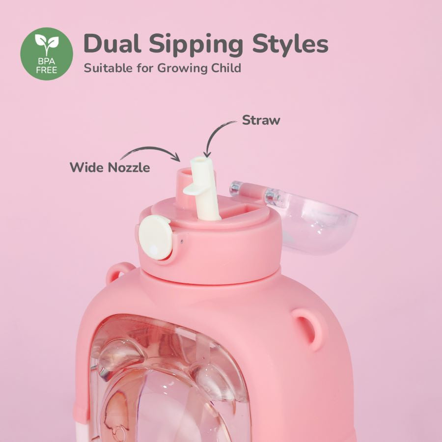 Tritan Baloo Baby Straw Sipper Bottle BPA free, Leak and Shatter Proof