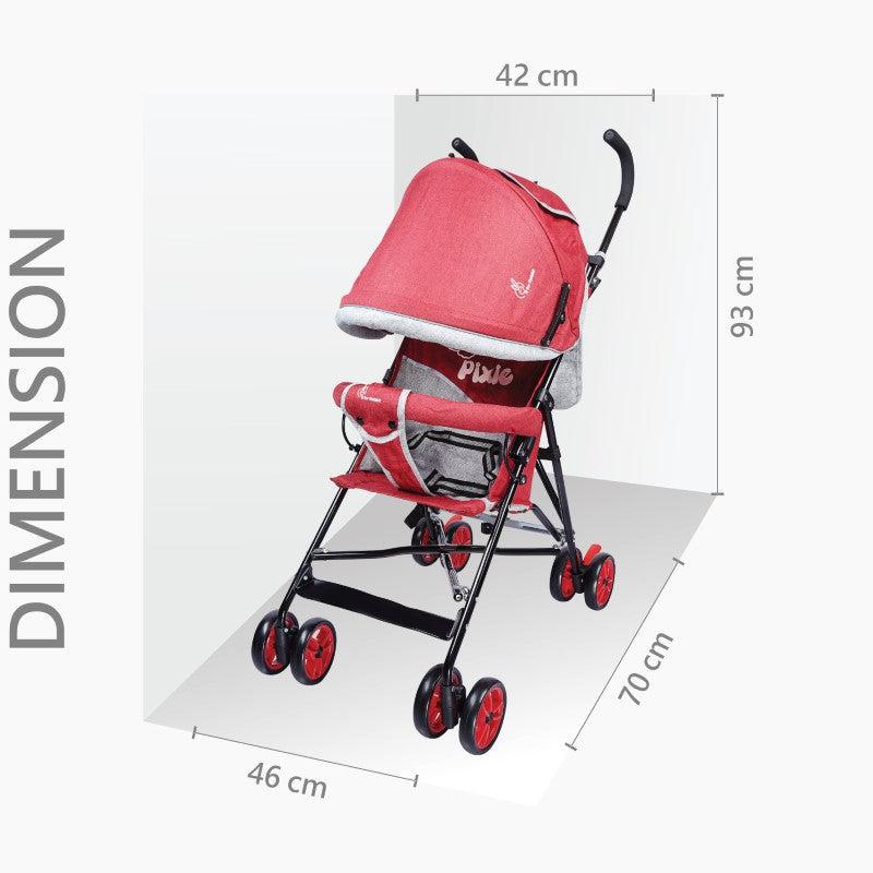 Pixie Buggy Baby Stroller & Pram - Easy to Fold & Store