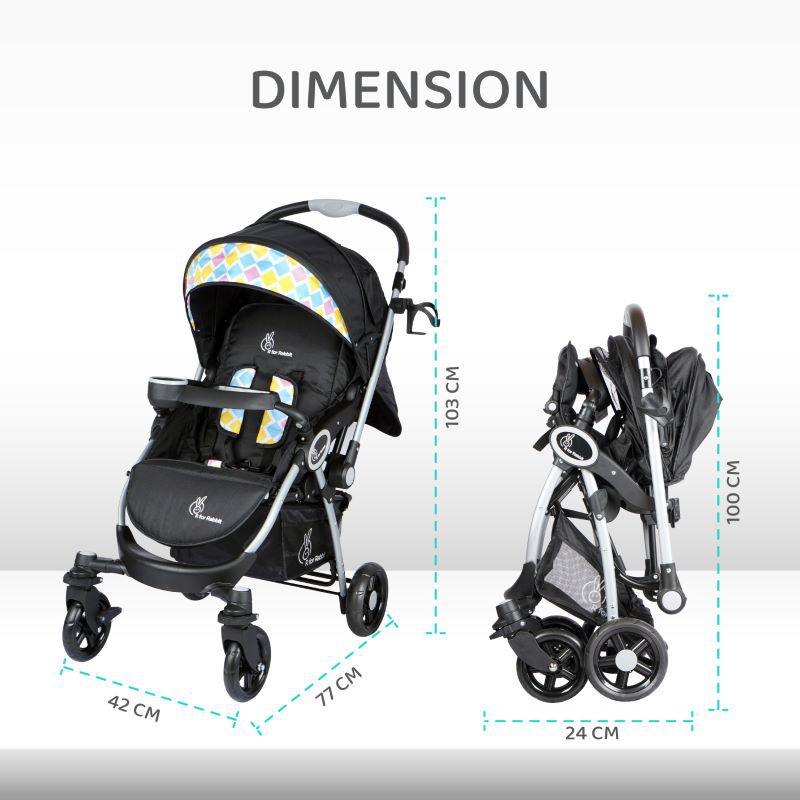 Chocolate Ride Baby Stroller & Pram - Reversible Handle