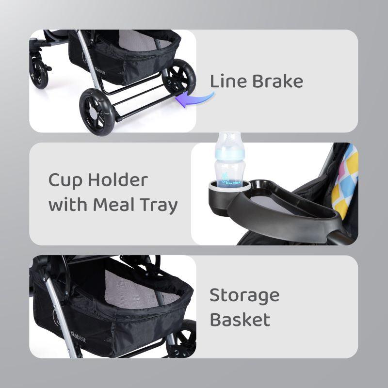 Chocolate Ride Baby Stroller & Pram - Reversible Handle