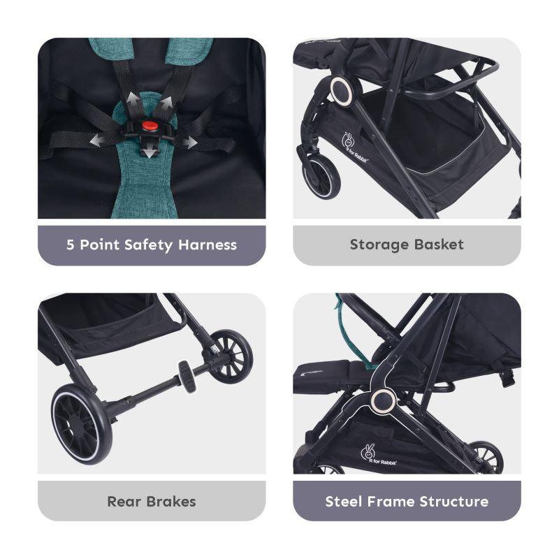 Pocket Air Baby Stroller - One Hand Fold, Light Weight