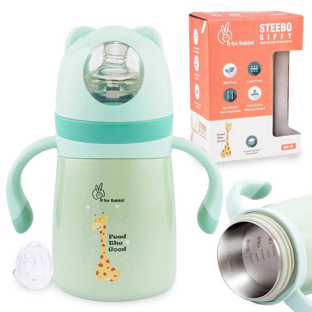 Premium Stainless Steel Sipper Bottles - R For Rabbit