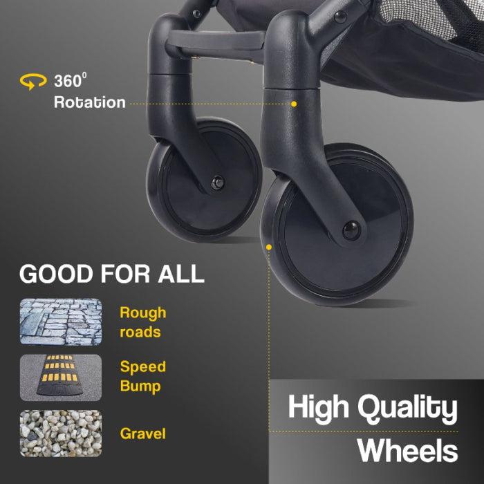 Pocket Stroller Lite - One Hand Fold, Multi Recline, Light Weight, Tra