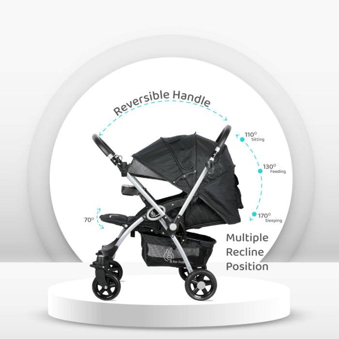 Chocolate Ride Baby Stroller & Pram - Reversible Handle