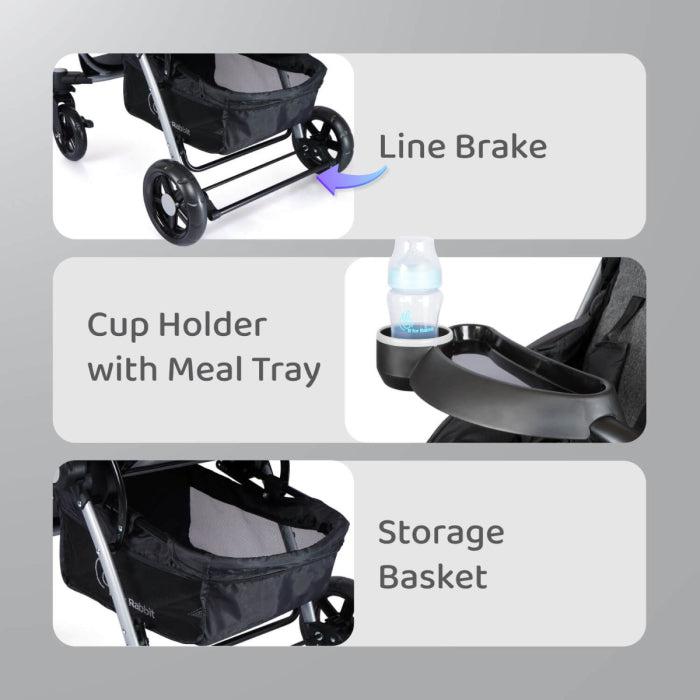 Chocolate Ride Baby Stroller & Pram - Reversible Handle