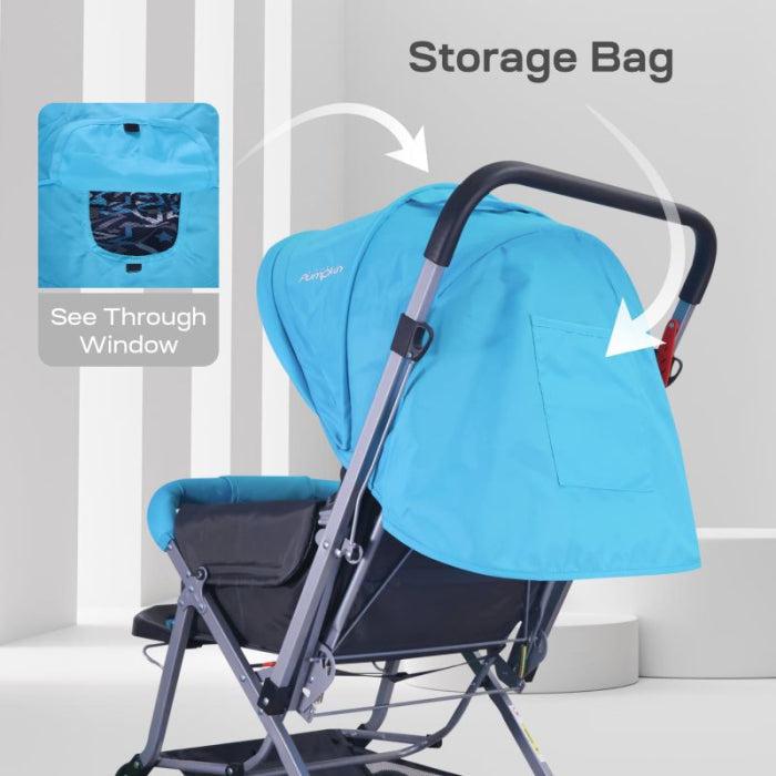 Kiddie Kingdom Stroller - 3 Position Recline, Easy Fold, Reversible Ha