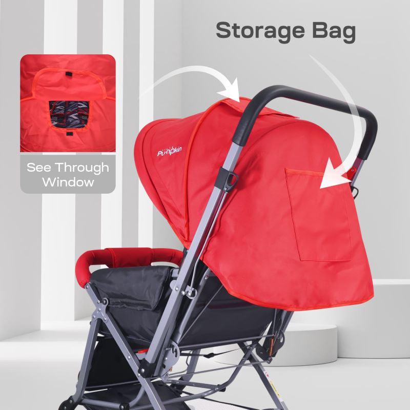 Kiddie Kingdom Stroller - 3 Position Recline, Easy Fold, Reversible Ha