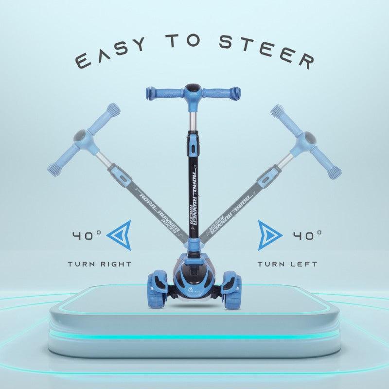 Road Runner Racer Scooter - PU LED Wheels, 4 Level Height Adjustment,